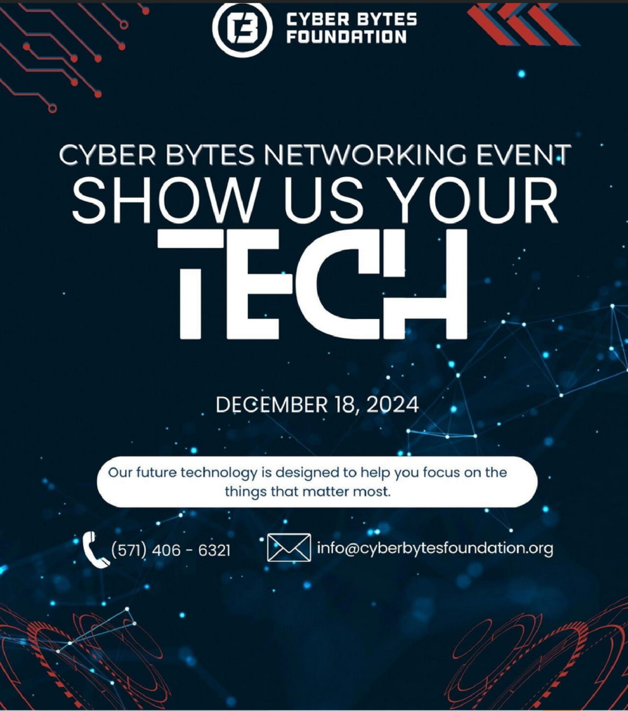 Cyber Bytes Foundation's Show Us Your Tech Event - Go Stafford Virginia